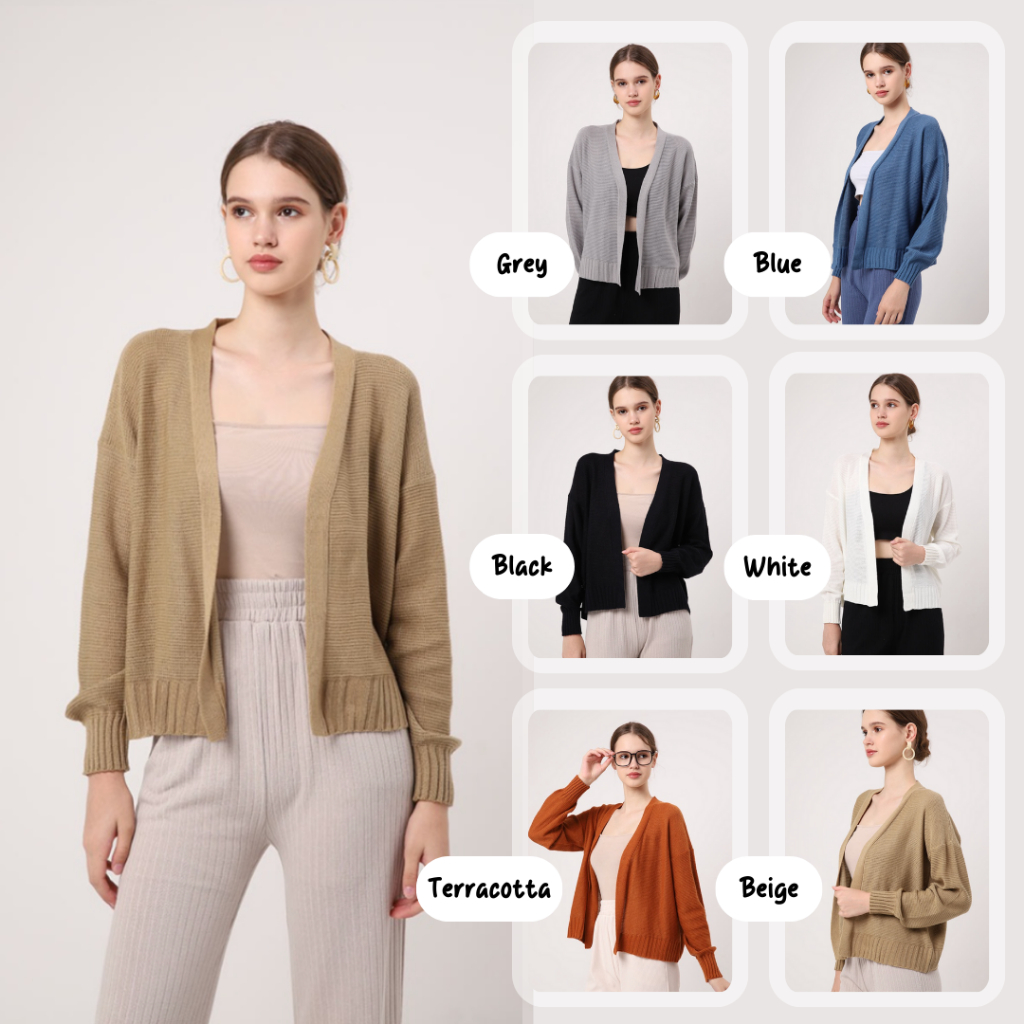 Jual Berrybenka - Atasan Outerwear Kardigan Sofia Jenna Knit Cardigan ...