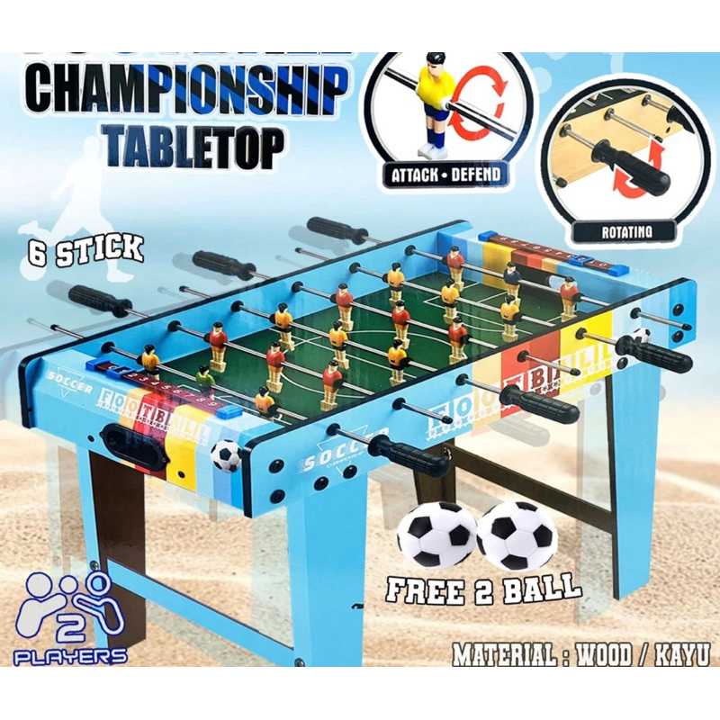 Jual PREMIUM MAINAN SEPAKBOLA FOOTBALL SOCCER WOODEN TABLE GAME ...