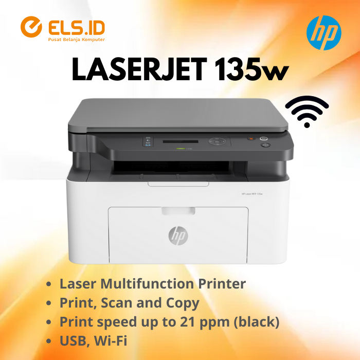 Jual HP Laser Jet 135w Wireless Print Scan Copy | Shopee Indonesia