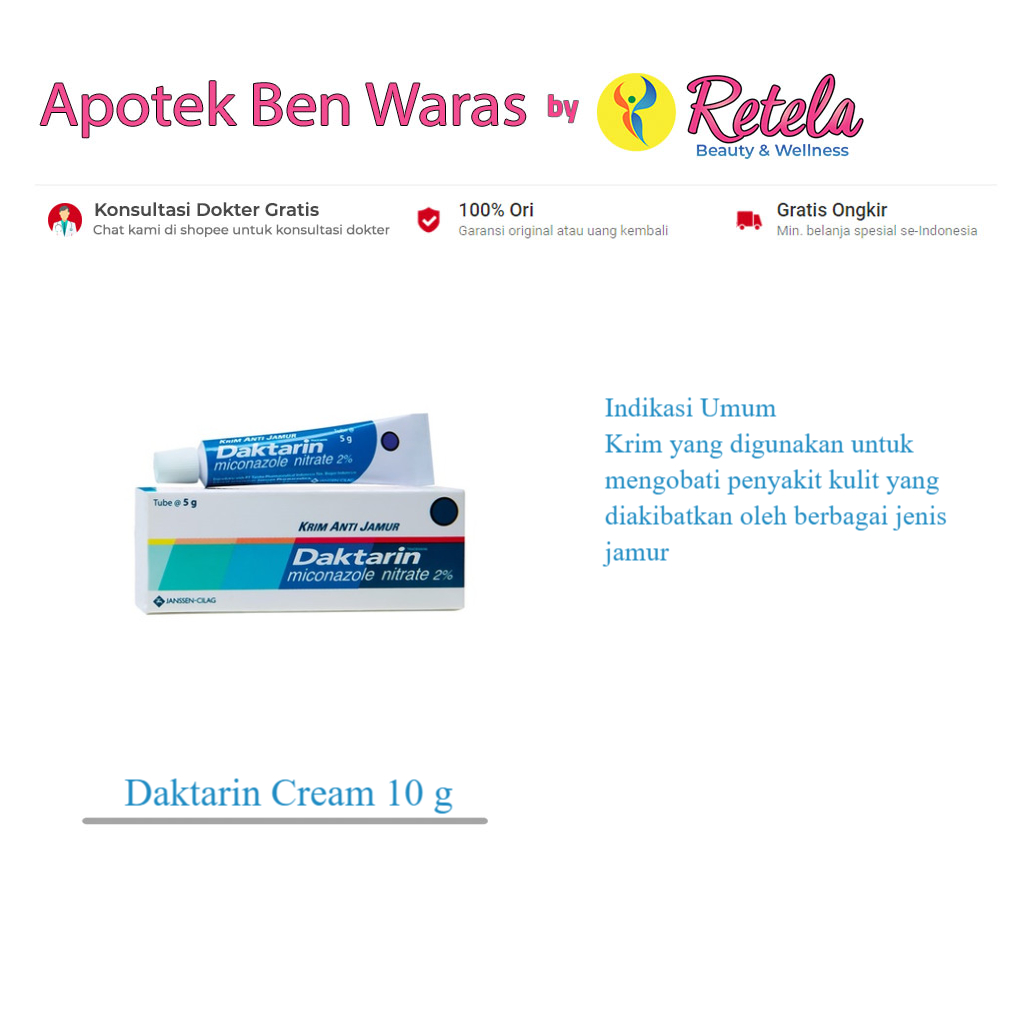 Jual Daktarin Cream 10 g | Shopee Indonesia