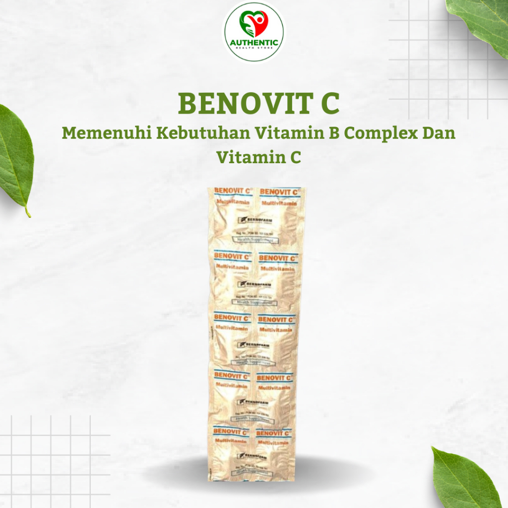 Jual Benovit C Strip 10 Tablet Berno / Multivitamin / Vitamin C ...