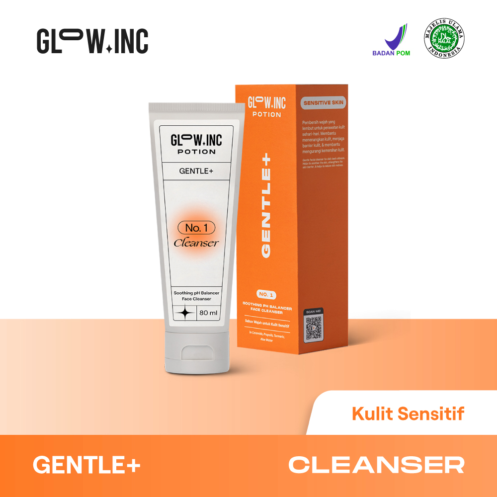 Jual Glowinc Potion Gentle+ Soothing pH Balancer Face Cleanser - 170 ...