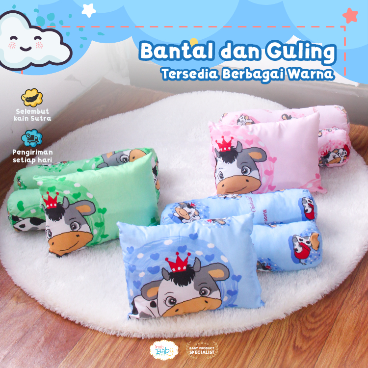 Jual Bantal Guling Bayi Set Anti Peyang Bantal Guling Set Bayi FREE TAS ...
