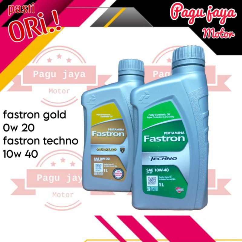 Jual OLI MESIN FASTRON GOLD DAN TECHNO1liter | Shopee Indonesia