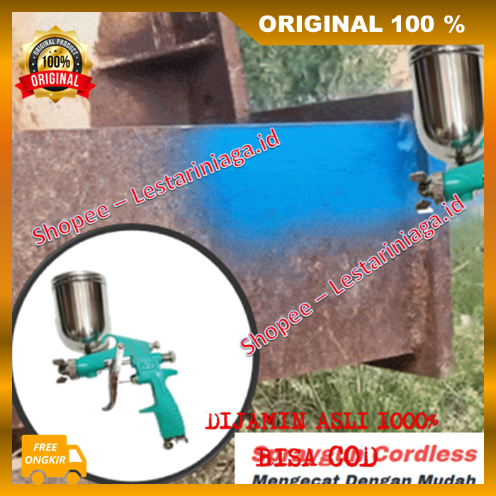 Jual Spraygun Cordless Semprotan Cat Tabung Atas Mengecat Dengan Mudah ...