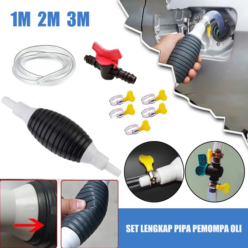 Jual Pompa Minyak Manual 1/2/3 Meter, Tangki Bahan Bakar Mobil Cangkir ...