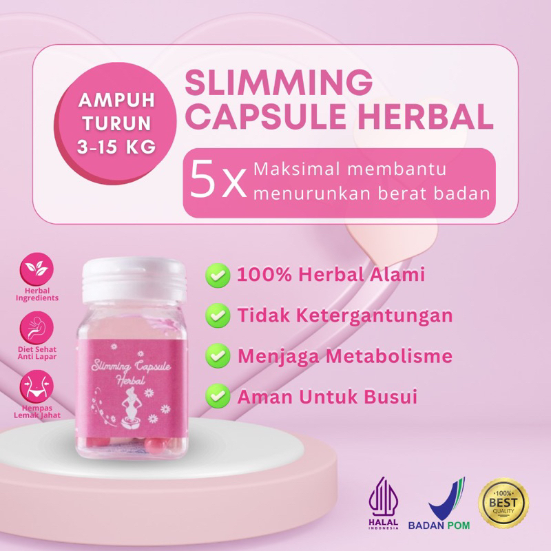 Jual Slimming Capsule Herbal (Pelangsing Badan Alami) | Shopee Indonesia