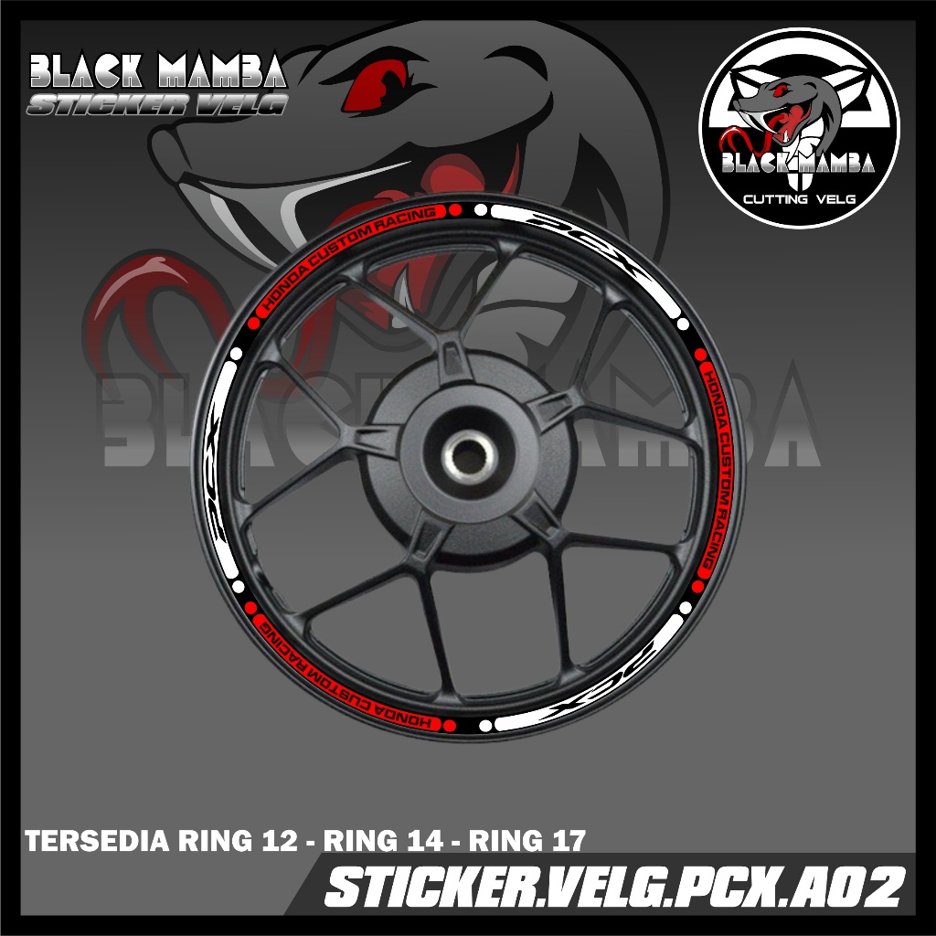 Jual STICKER VELG PCX - STIKER LIS LIST VARIASI BAN/VELG PCX A02 ...