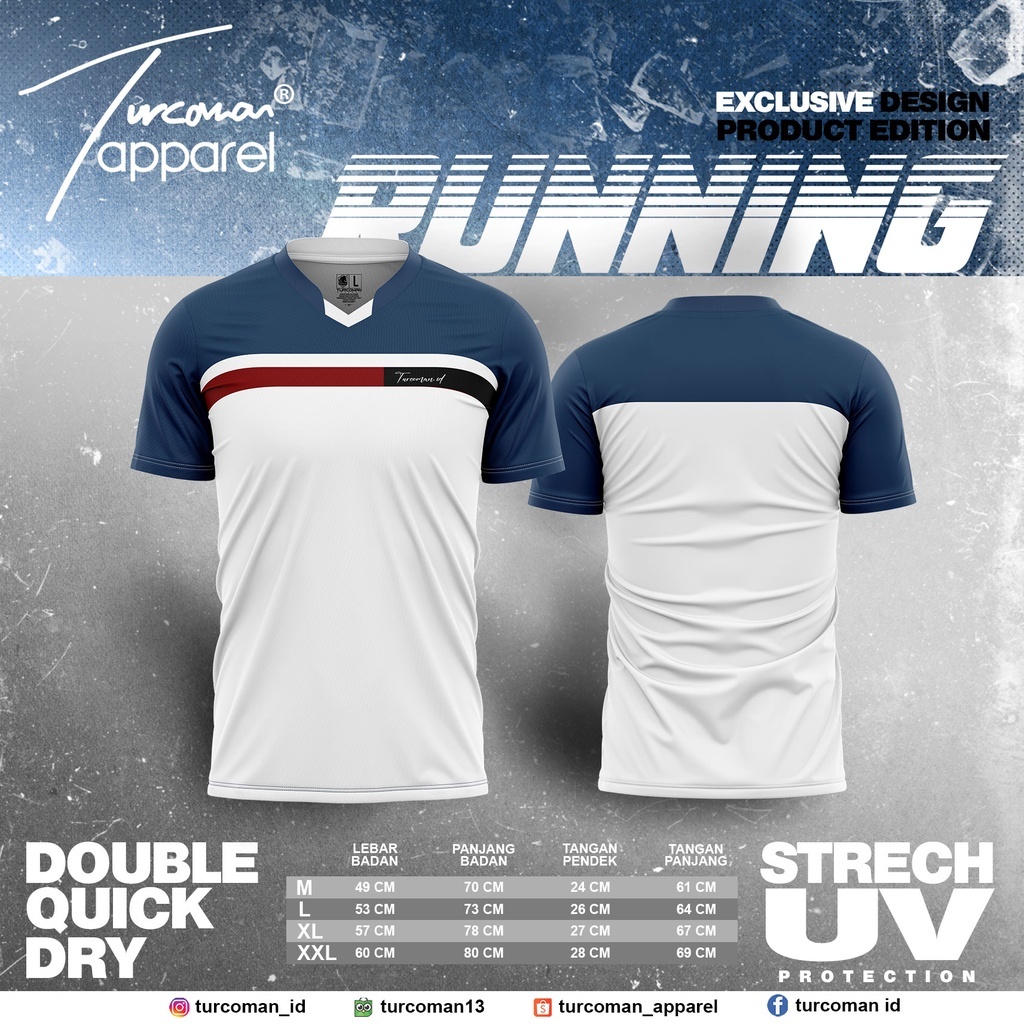 Jual Jersey kaos running dryfit lengan pendek atasan olahraga polyester dryfit printing | Shopee ...