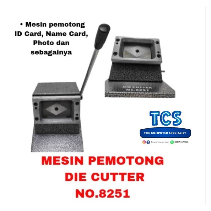 Jual Mesin Pemotong ID Card No. 8251, PVC ID Card Die Cutter No. 8251 ...