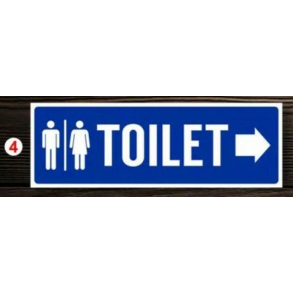 Jual stiker vinyl 8x23cm RUANG TOILET sign rambu k3 | Shopee Indonesia
