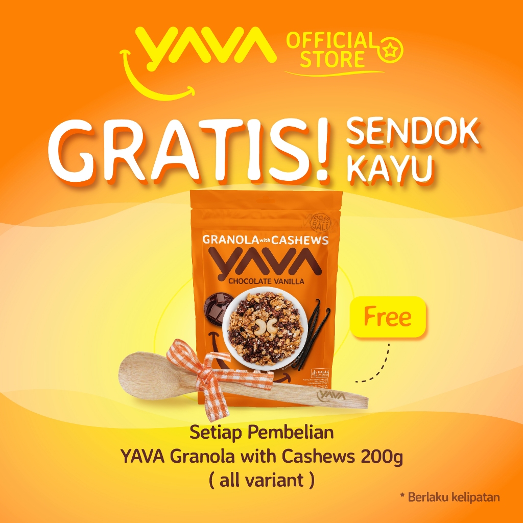 Jual YAVA Granola Chocolate Vanilla 200g | Shopee Indonesia