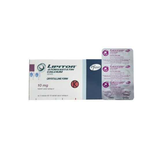 Jual LIPITOR 10 MG 1 STRIP ISI 10 TABLET/ATORVASTATIN/KOLESTEROL ...