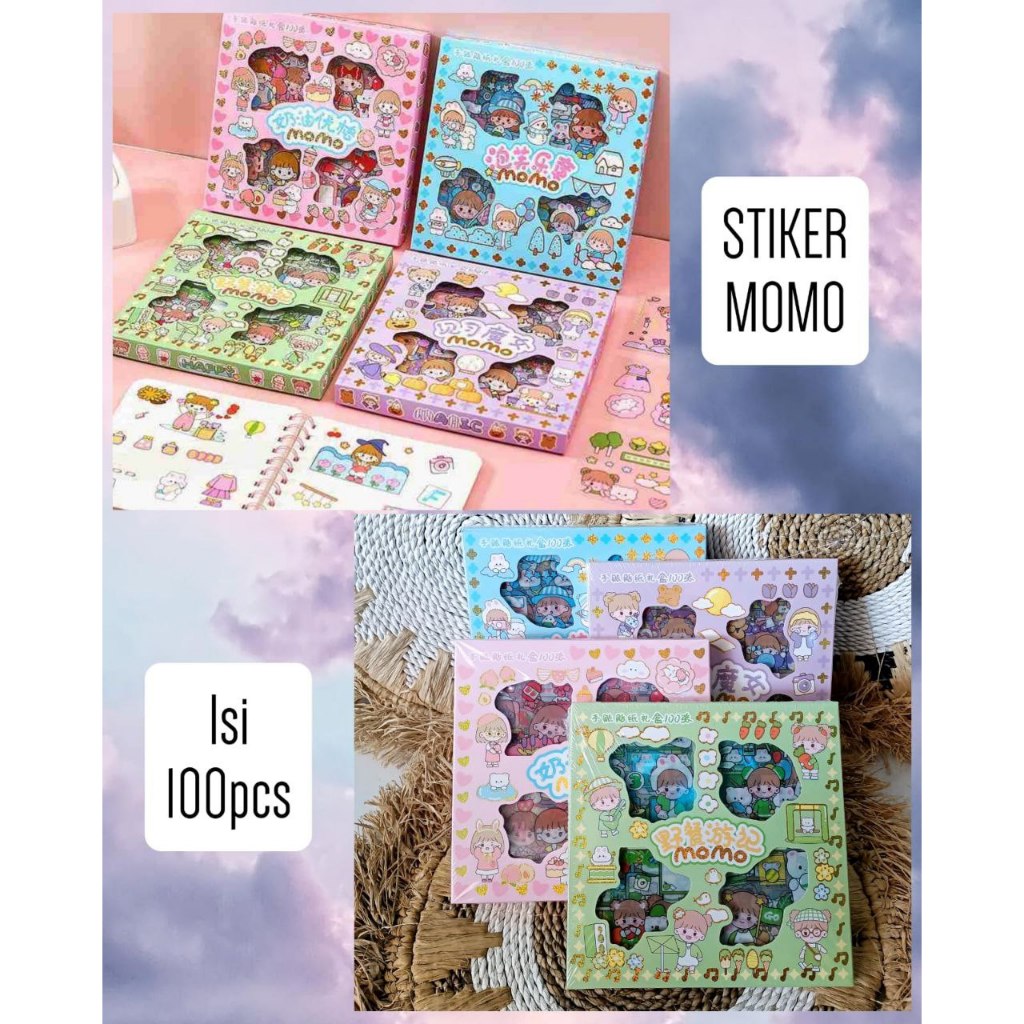 Jual STICKER VIRAL STIKER MOMO ISI 100 PCS | Shopee Indonesia