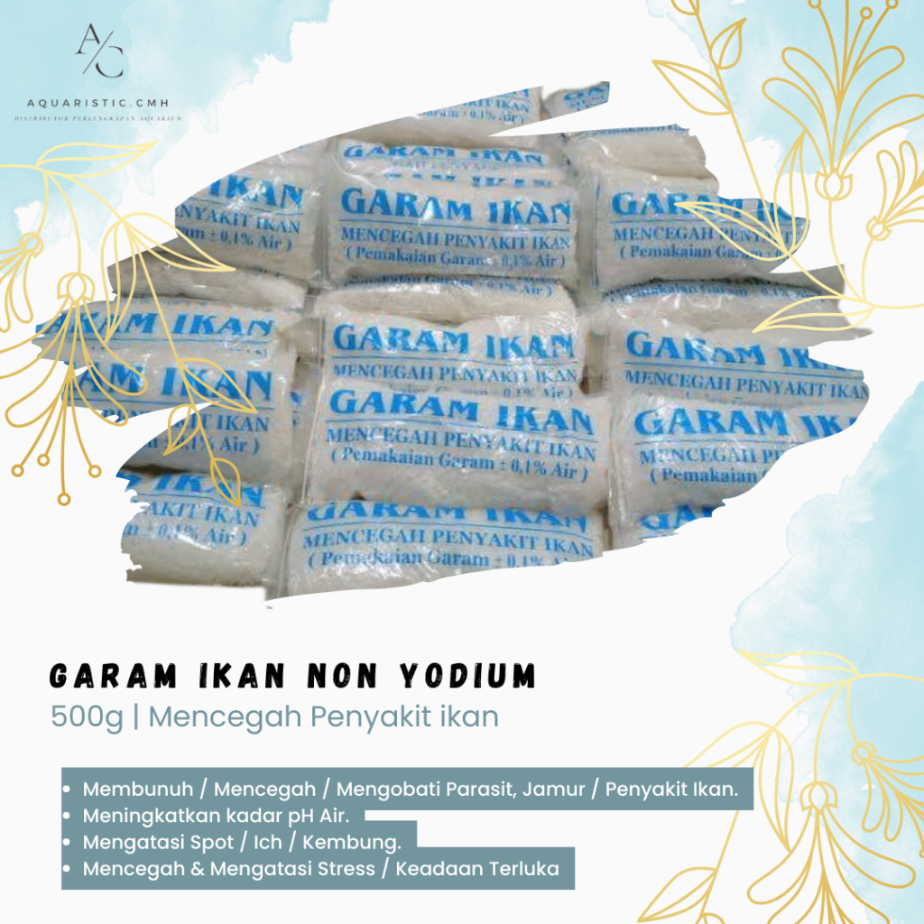 Jual Garam Ikan Garem Ikan Obat Mencegah Penyakit Ikan Kolam Aquarium ...
