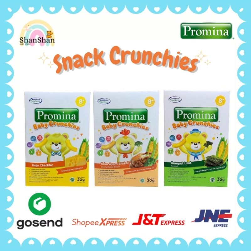 Jual Promina Crunchies Baby Keju Rumput Laut Krim Ayam Brokoli 20gr Exp ...