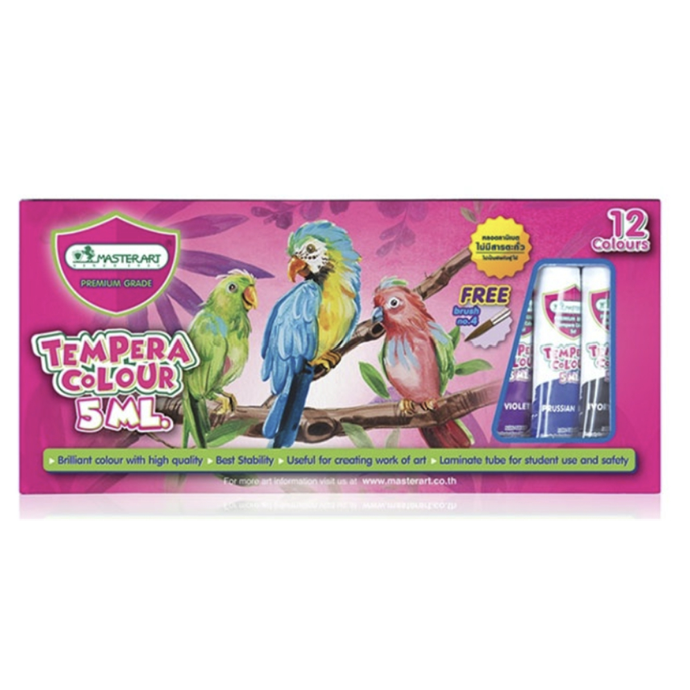Jual [Master Art] Tempera Colour Set (Cat Tempera) 5ml x 12 Colours ...