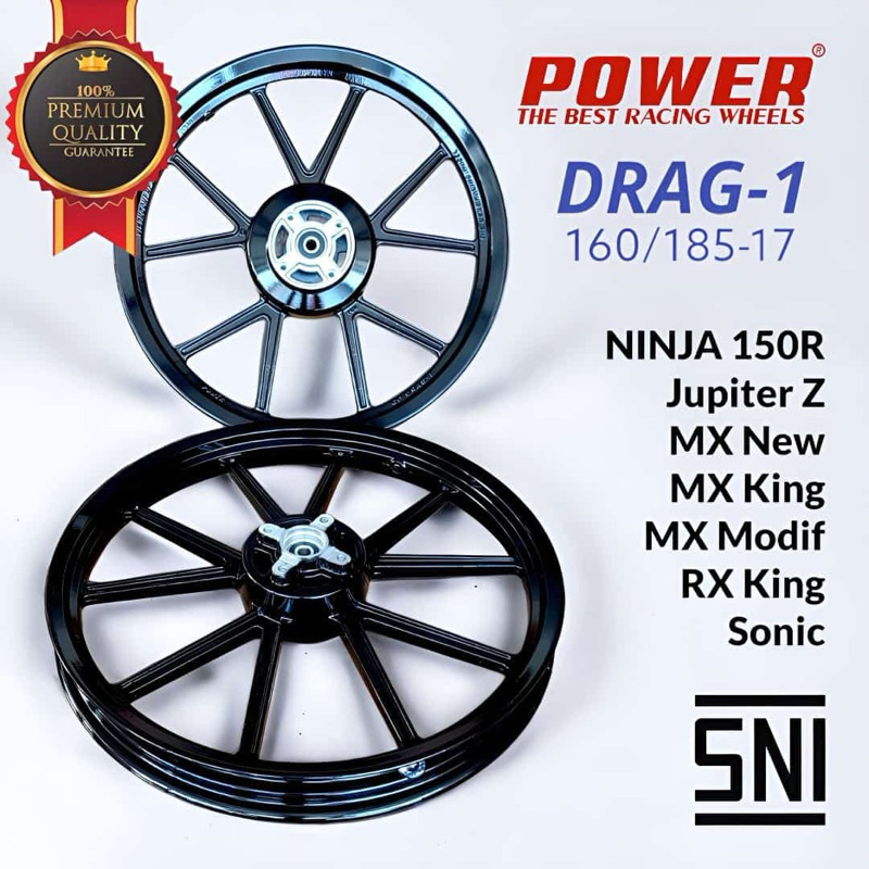 Jual Velg POWER Drag-1 Series 160/185-17 Velg Racing Jupiter Z MX Old MX New MX King RX King New ...