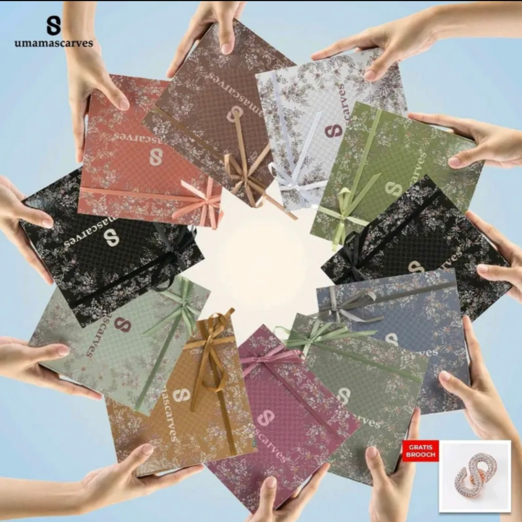 Jual UMAMA SCARVES DIGITAL PRINT PREMIUM //UMAMA BOX SEGI 4 MOTIF BAHAN ...