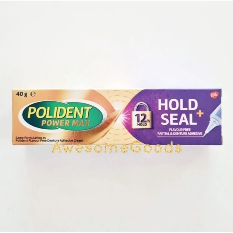 Jual Polident MAX SEAL Denture Adhesive 40g | Shopee Indonesia