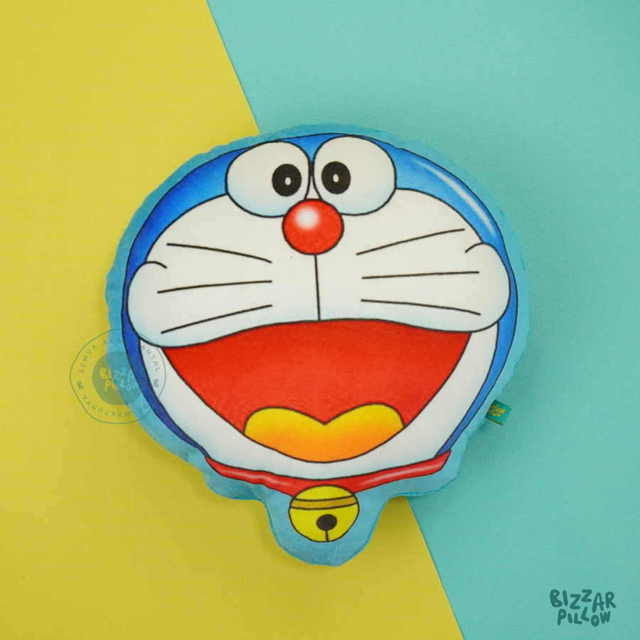 Jual Bizzarpillow Bantal Kepala Kartun Size S - Cocomelon | Doraemon ...