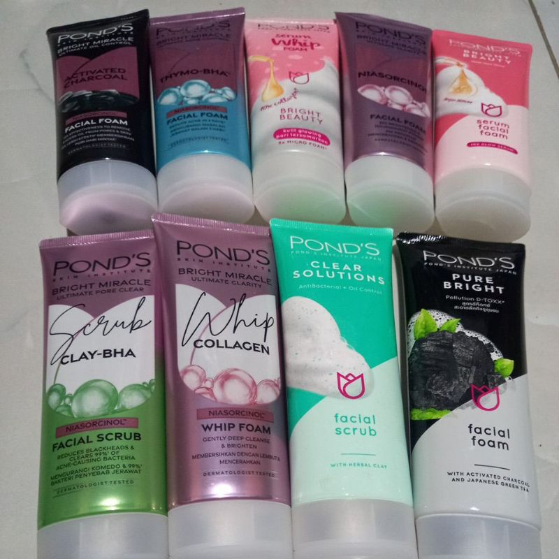 Jual Ponds Facial Foam | Pond's Facial Foam | Facial Scrub All Varian ...