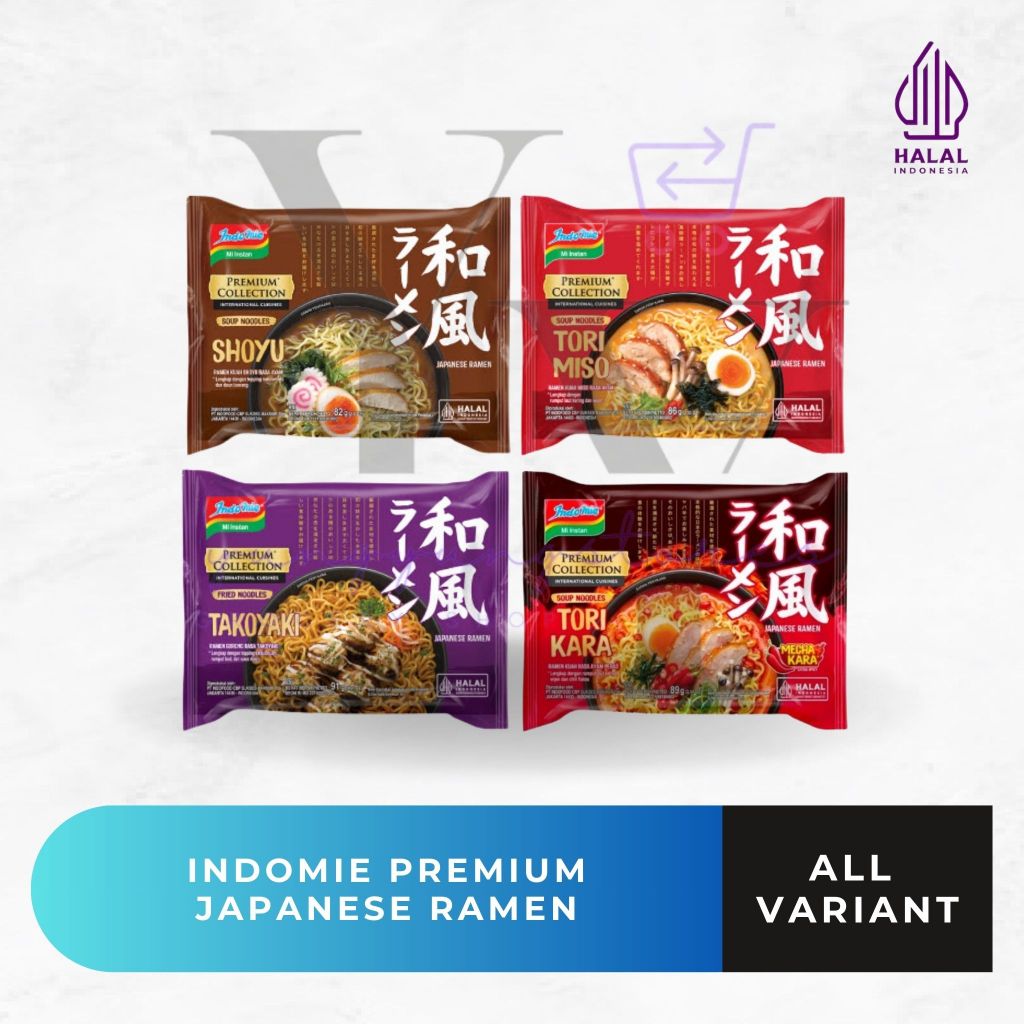 Jual Indomie Premium Collection Japanese Ramen Shoyu / Takoyaki / Tori ...