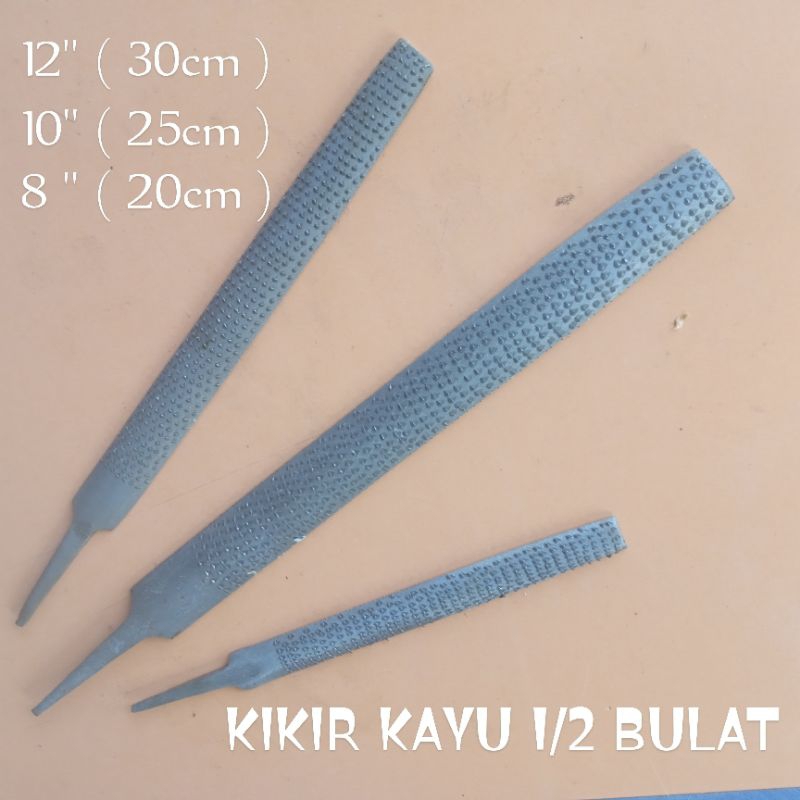 Jual Kikir Kayu Setengah bulat ( Patar ) Varian pilihan 12 " , 10 " dan ...