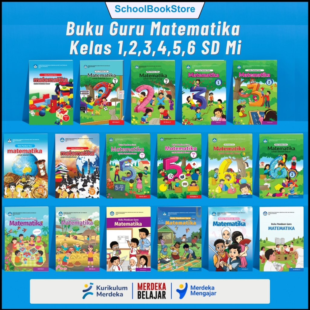 Jual BUKU PANDUAN GURU MATEMATIKA KELAS 1,2,3,4,5,6 SD Semester,VOLUME 1,2 dan Non Lisensi ...