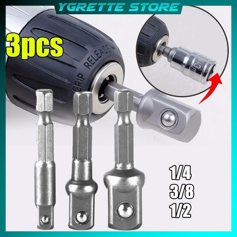 Jual YGRETTE - JGNG Mata Obeng Adapter Bor Drill Hex Shank Convertible ...