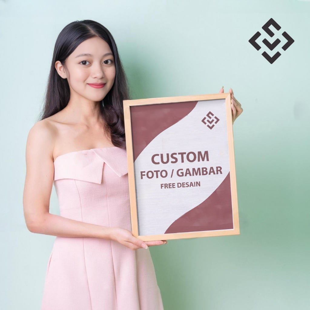 Jual Cetak Foto Custom Plus Frame Pigura Kayu | Custom Frame kayu ...