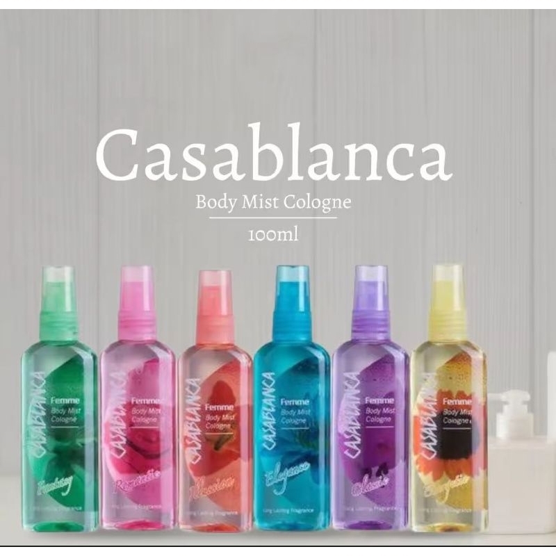 Jual Casablanca Body Mist Cologne femme 100 ml / Parfum Casablanca ...
