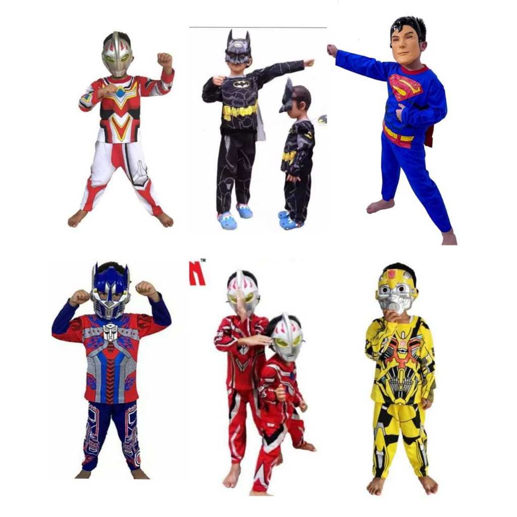 Jual Kostum baju anak superhero ultramen SPIDERMAN CAPTAIN AMERICA ...