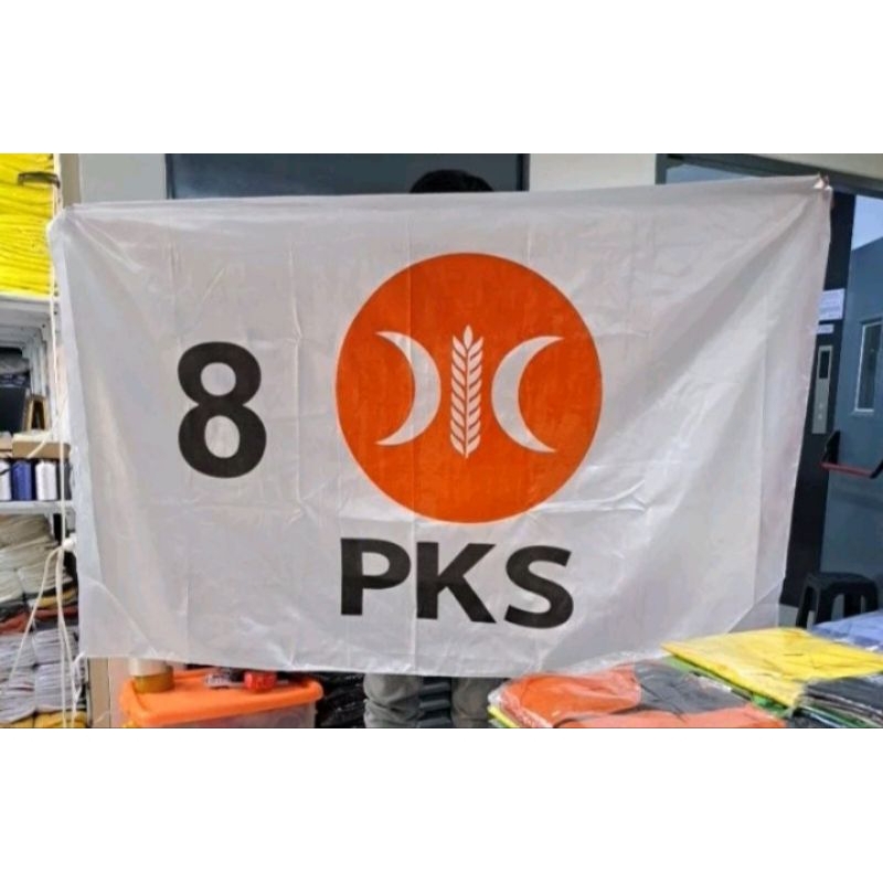Jual Bendera partai PKS ukuran 60cm x 90cm (isi 100pcs) | Shopee Indonesia