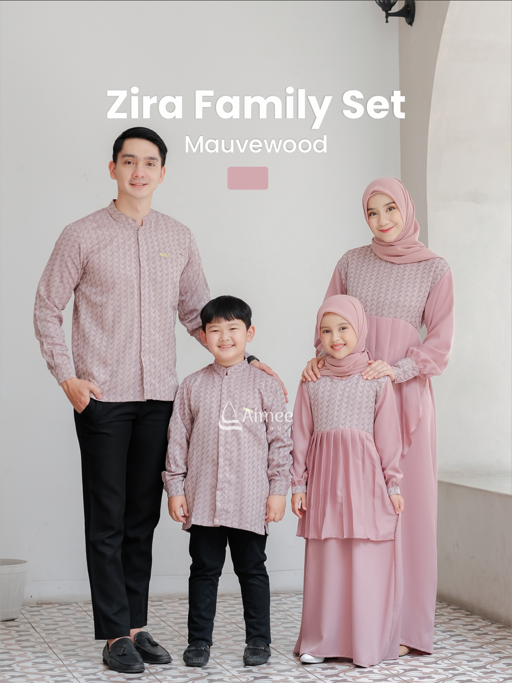Jual [READY STOCK] Aimee Label - Sarimbit Keluarga ZIRA Set Family ...
