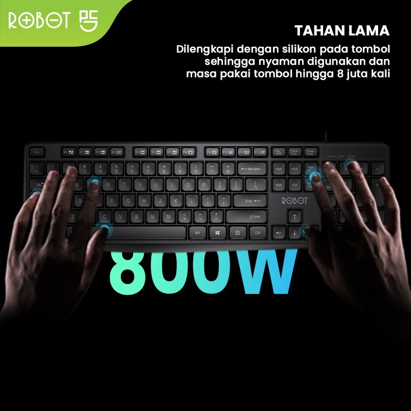 Jual ROBOT Portable Wireless Set Combo Keyboard and Mouse KM3100 ...