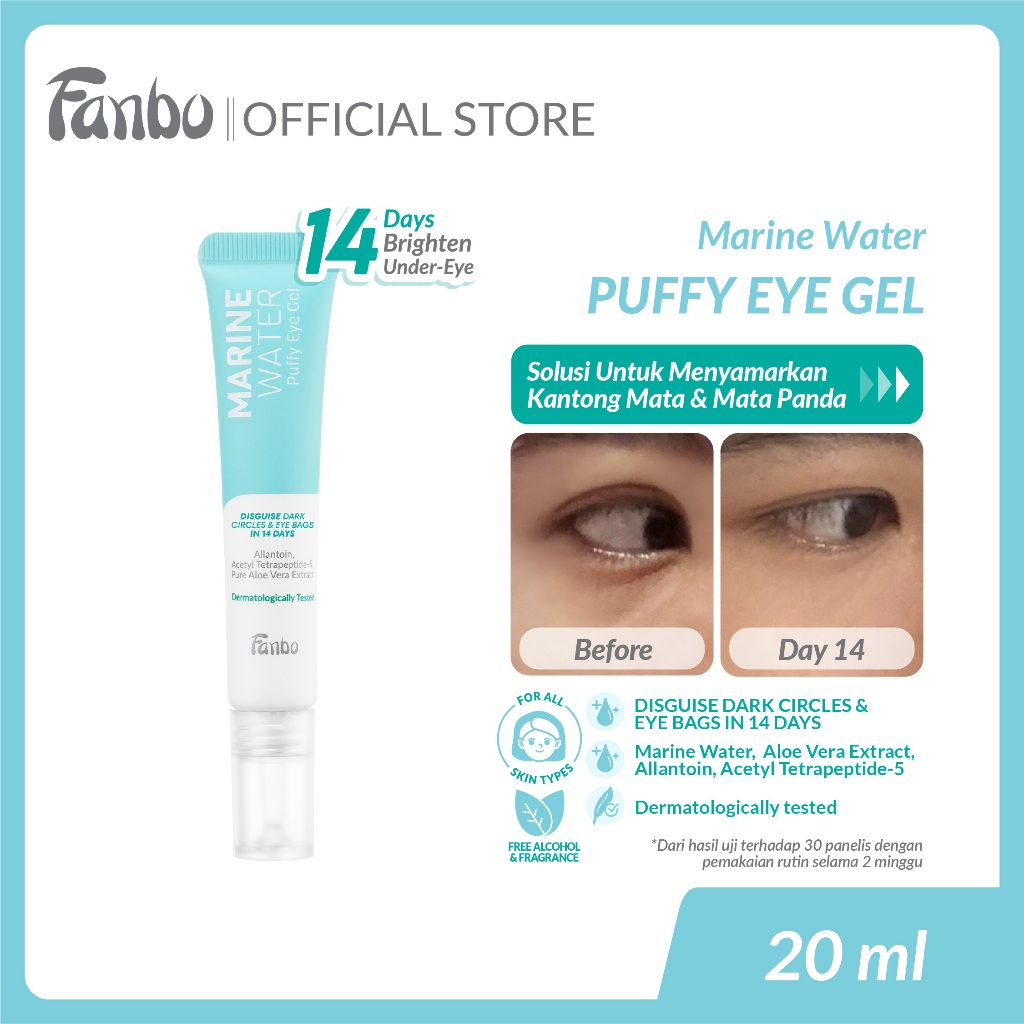 Jual Fanbo Marine Water Puffy Eye Gel 20 ml - 2x Lebih Efektif Usir ...