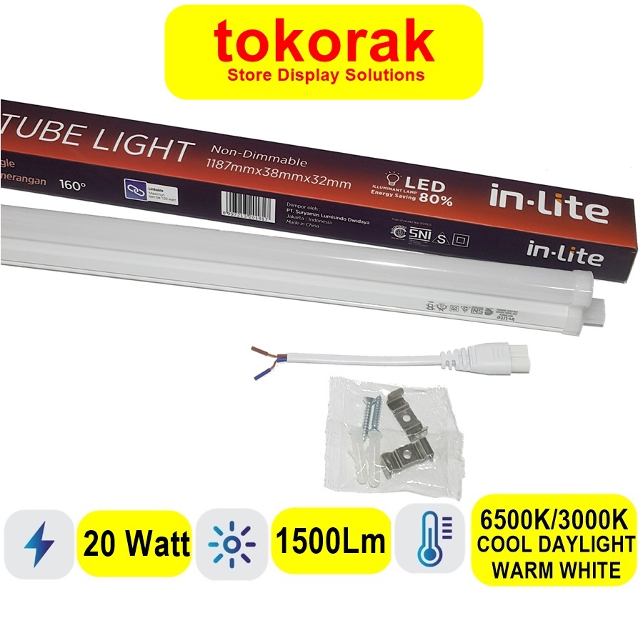 Jual INLITE LAMPU NEON LED TL T5 20W 120CM 20 WATT 120 CM IN LITE ...