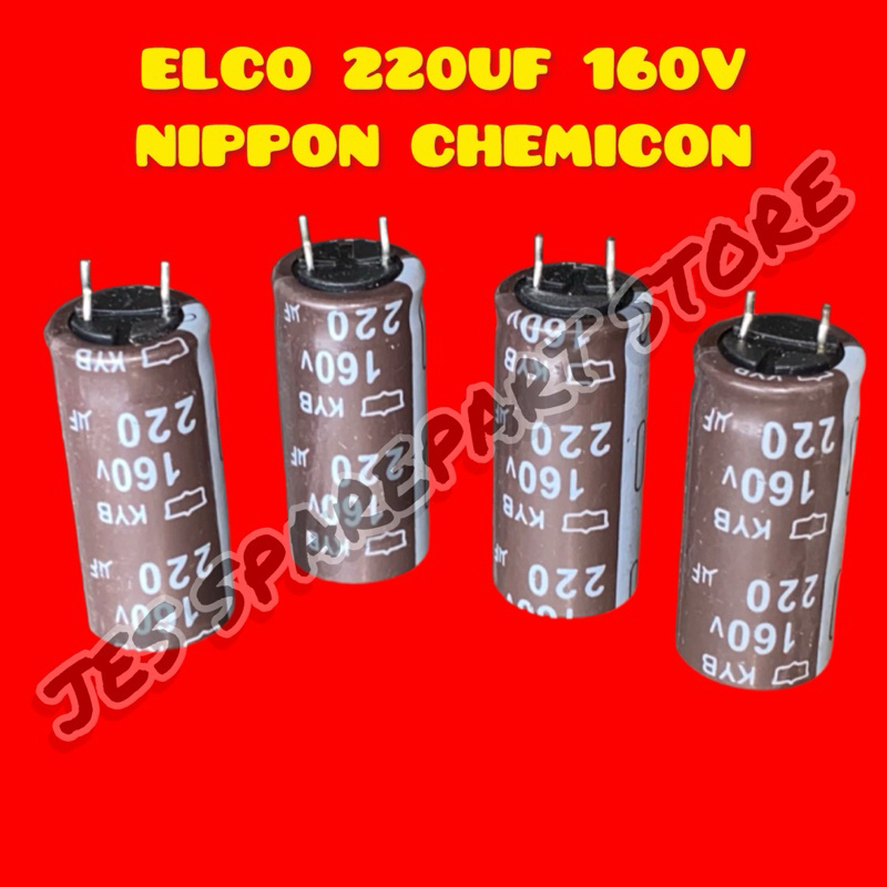 Jual ELCO 220UF 160V NIPPON CHEMICON | Shopee Indonesia