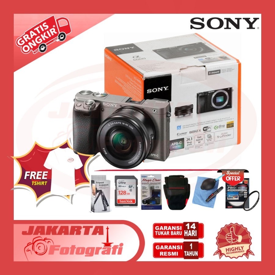 Jual SONY ALPHA A6000 KIT 16-50MM LENS | Shopee Indonesia