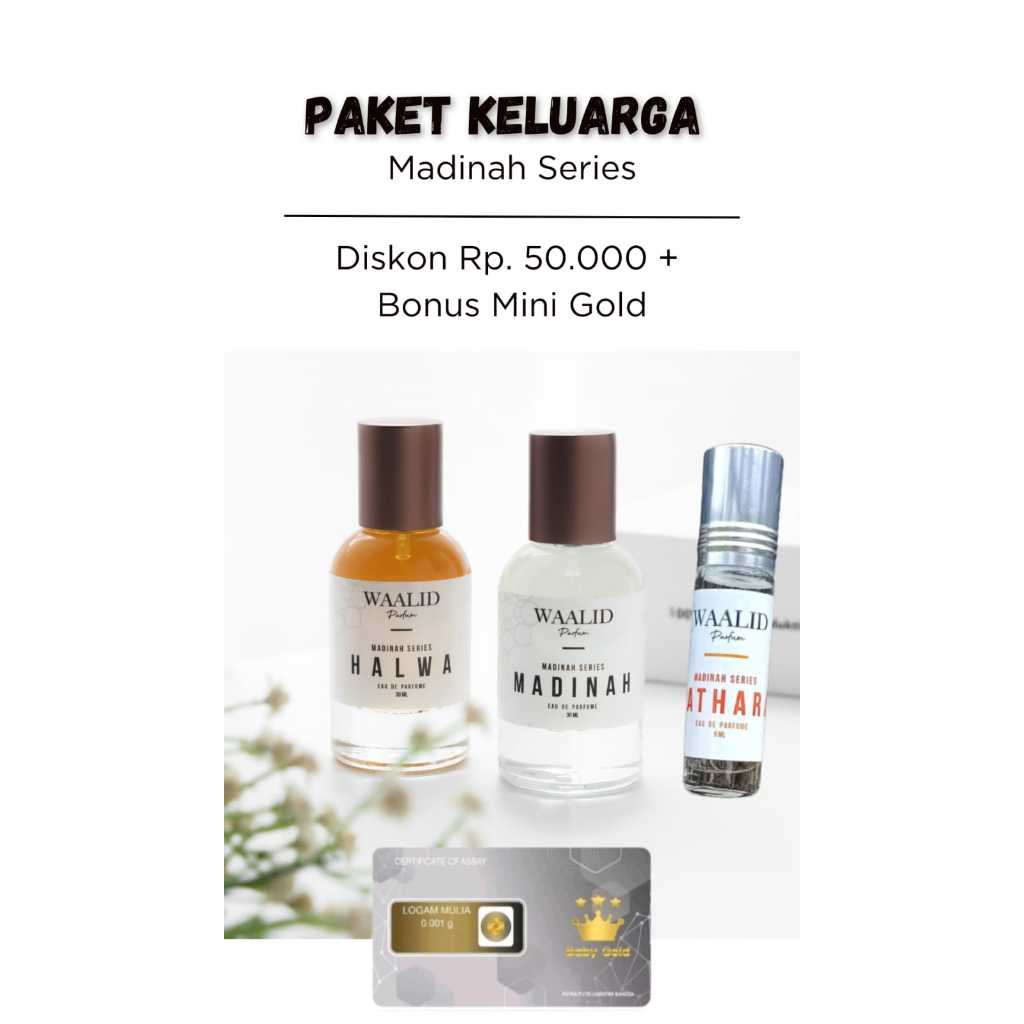 Jual Parfum Keluarga Muslim Waalid Parfum Beli Paket Keluarga Bonus ...