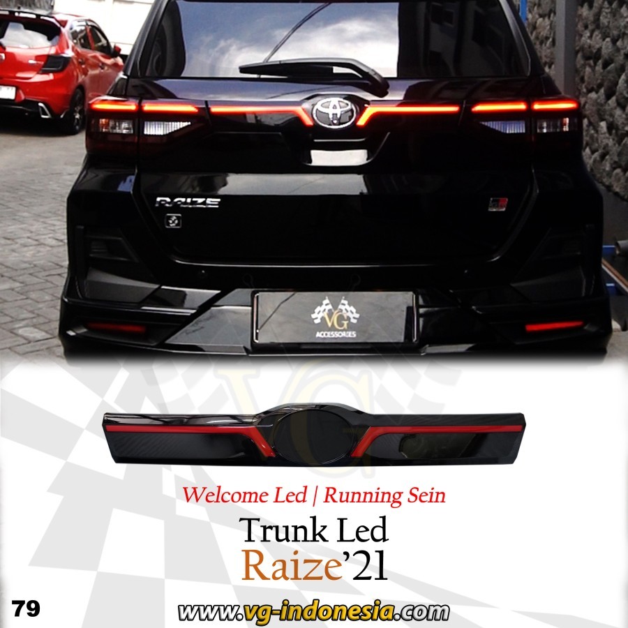 Jual RAIZE ROCKY 2020 up - TRUNKLID TRUNK LID LED 3 FUNGSI | Shopee ...