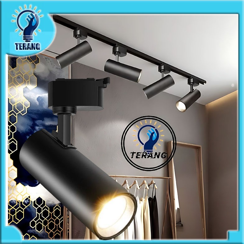 Jual LAMPU RELL TRACK LED SOROT LAMPU SOROT TRACKLIGHT REL SPOTLIGHT ...