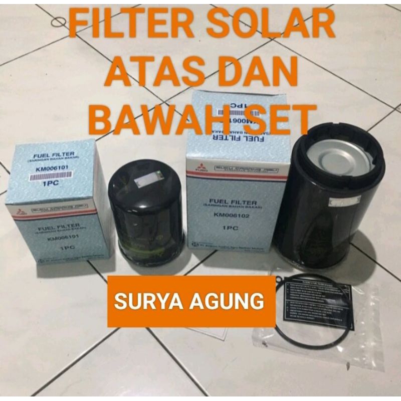 Jual FILTER SOLAR ATAS DAN BAWAH SET MITSUBISHI NEW CANTER PS 125 EURO ...
