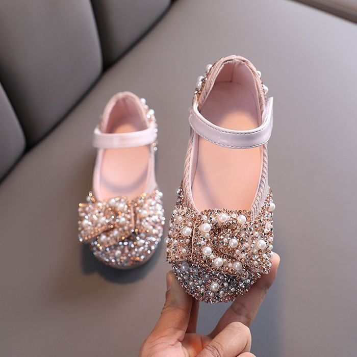 Jual Sepatu Pesta Princess Mutiara Kristal Anak Perempuan Import ...