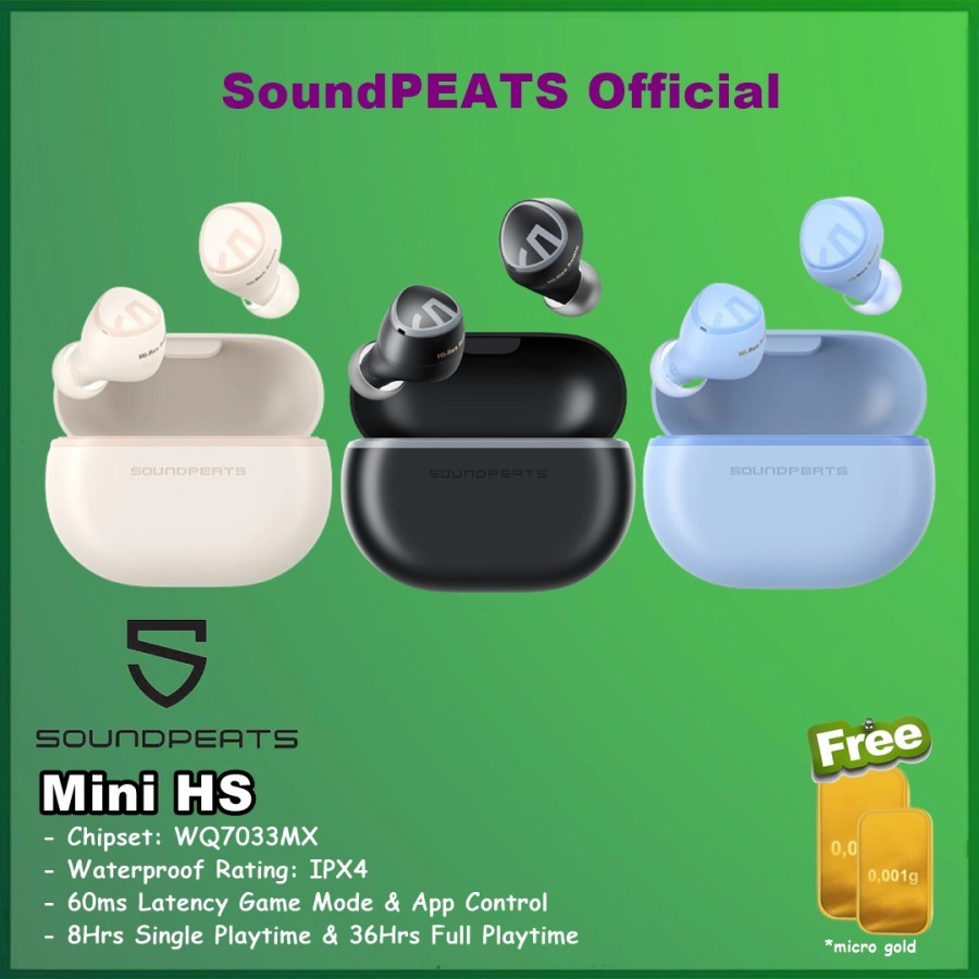 Jual SoundPEATS Mini HS Hi-Res True Wireless Earbuds for Work and Music ...