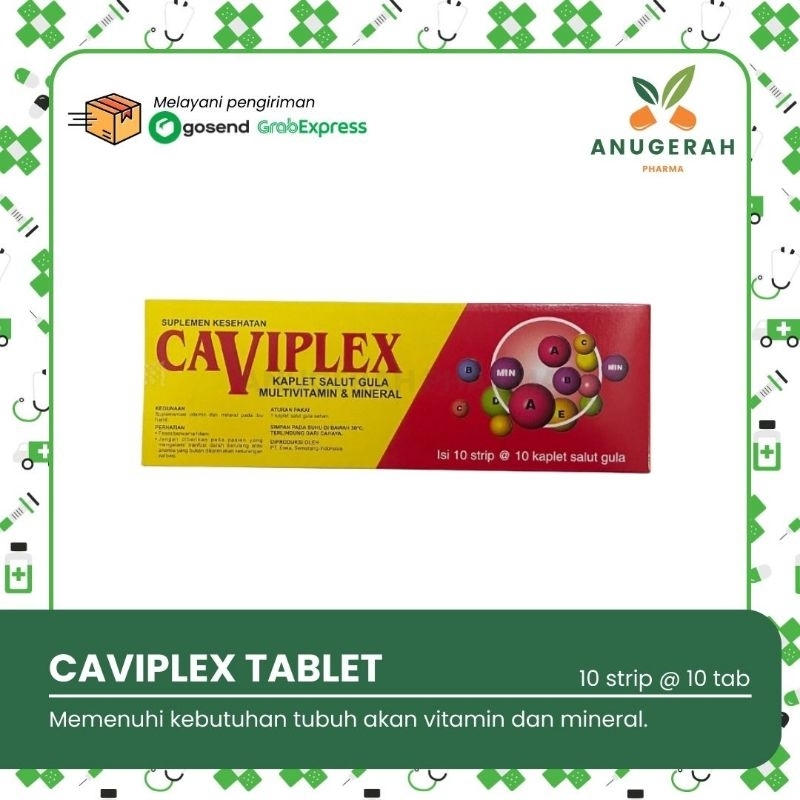 Jual Caviplex Tablet Box isi 100 Multivitamin | Shopee Indonesia