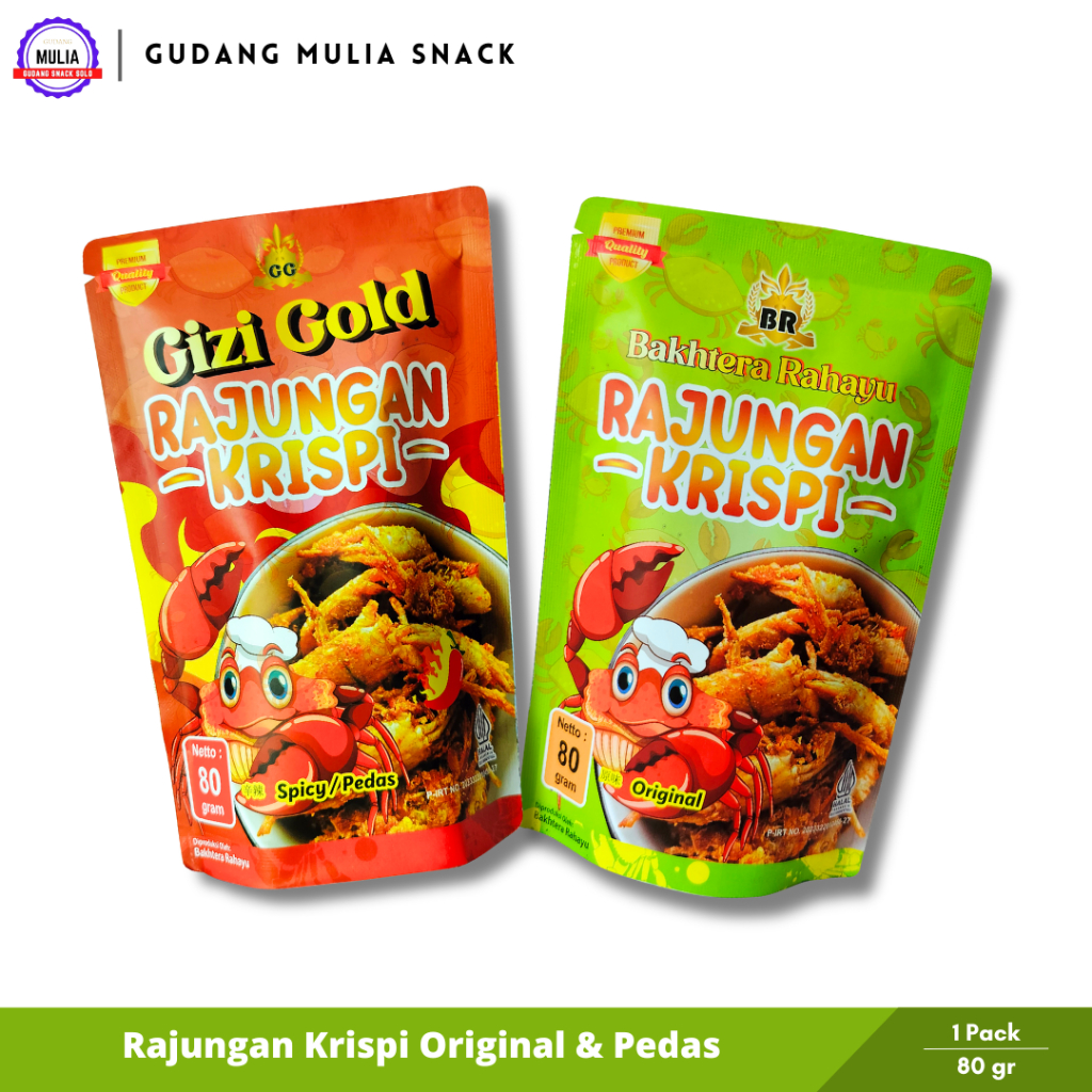 Jual Rajungan Krispi Kepiting Crispy Original dan Pedas | Shopee Indonesia