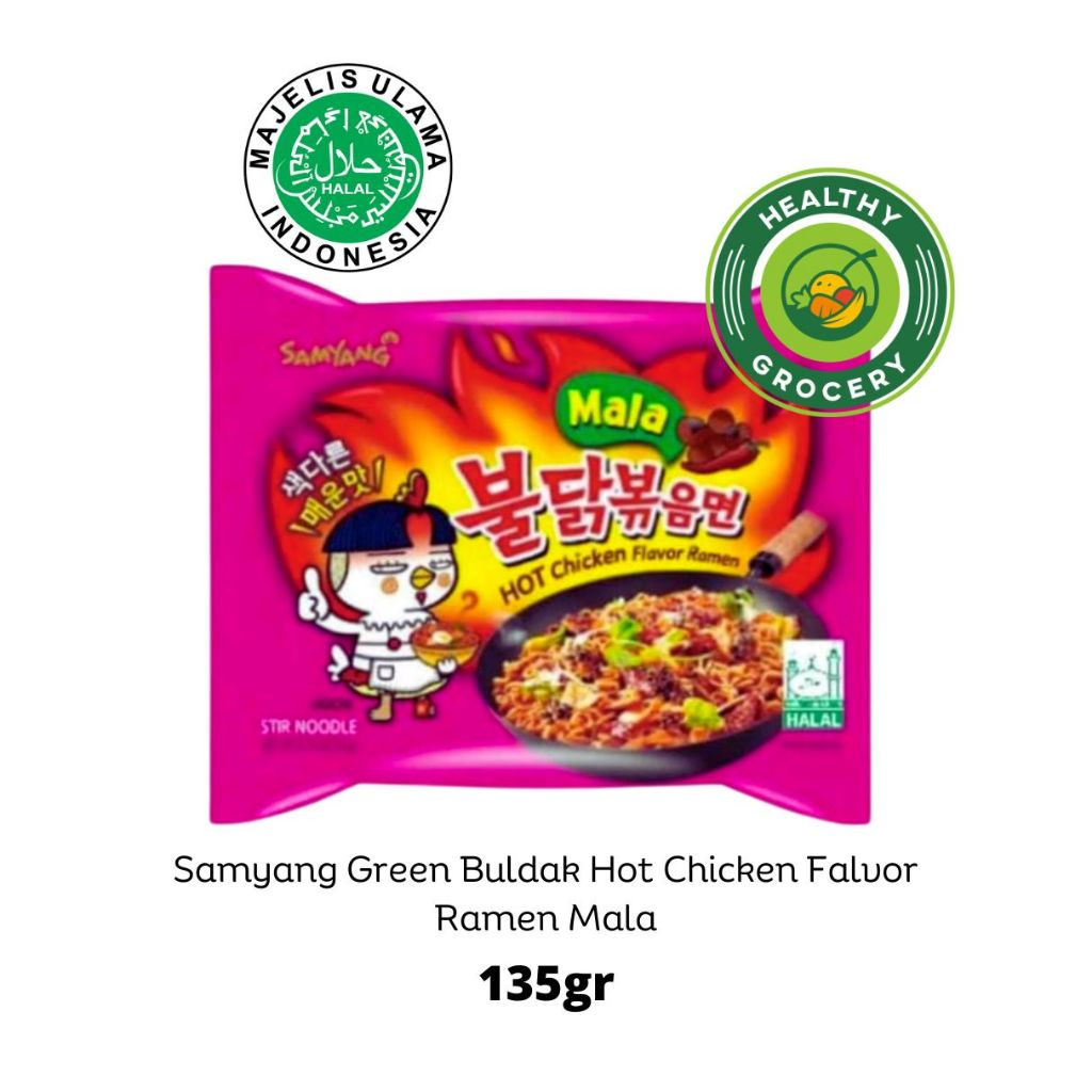 Jual Samyang Green Buldak Hot Chicken Flavor Ramen All Varian / Samyang ...