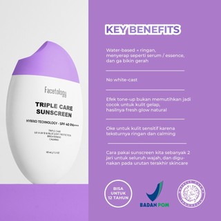 Jual FACETOLOGY TripleCare Triple Care Sunscreen Facetologi Suncreen ...